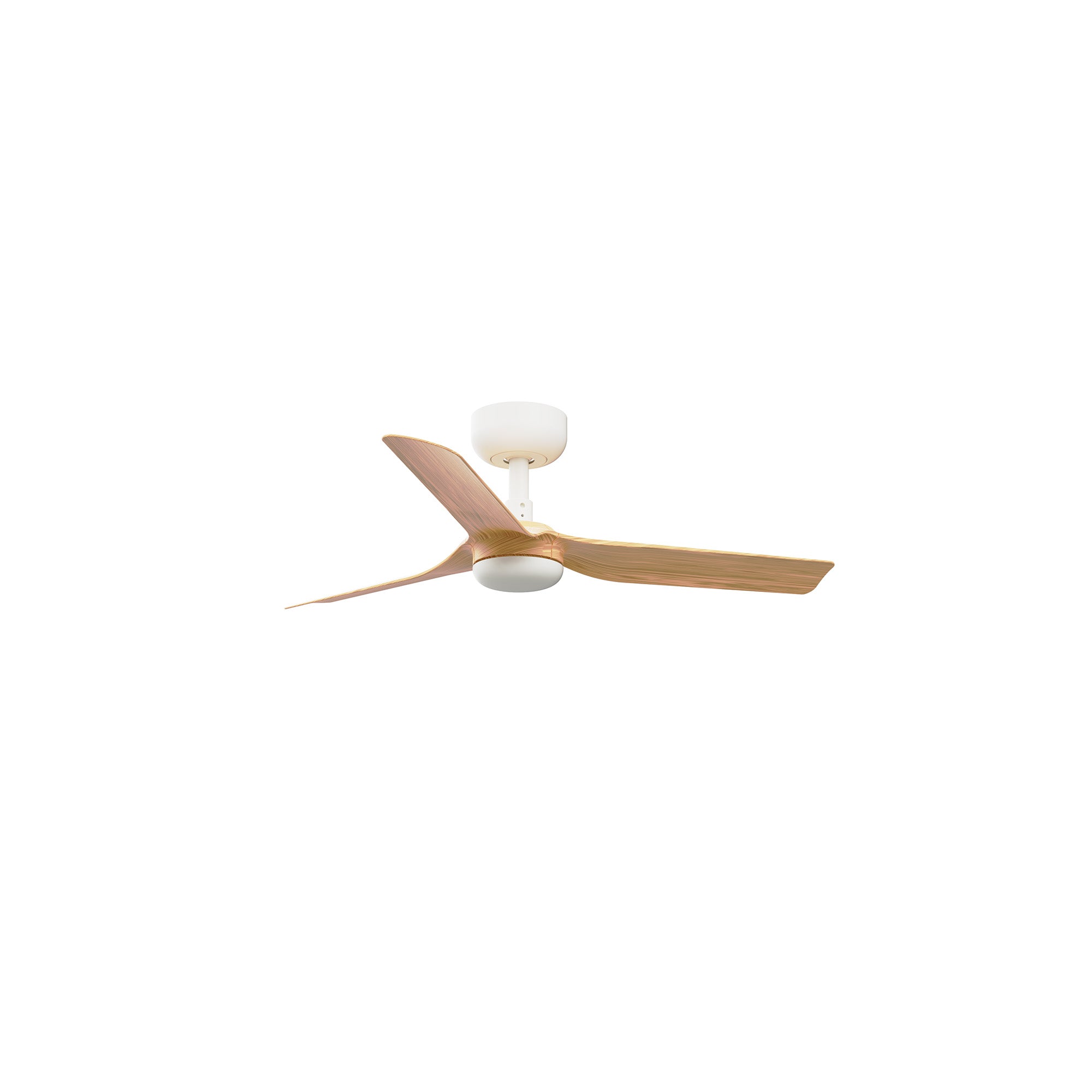 Mini Punt 90cm Ceiling Fan / White with Maple / ABS Blades